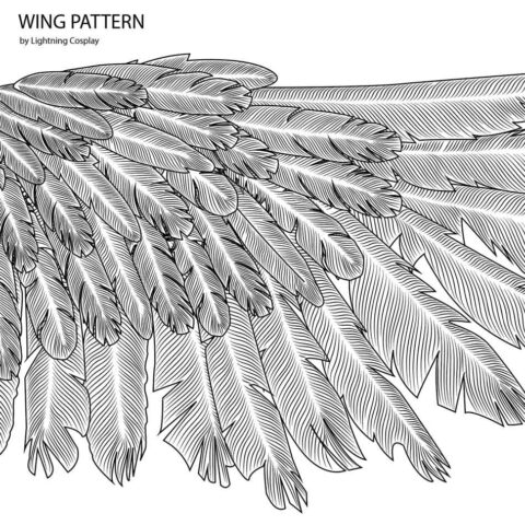 Wing + Feather Patterns | Lightning Cosplay - Costumes, Accessories ...